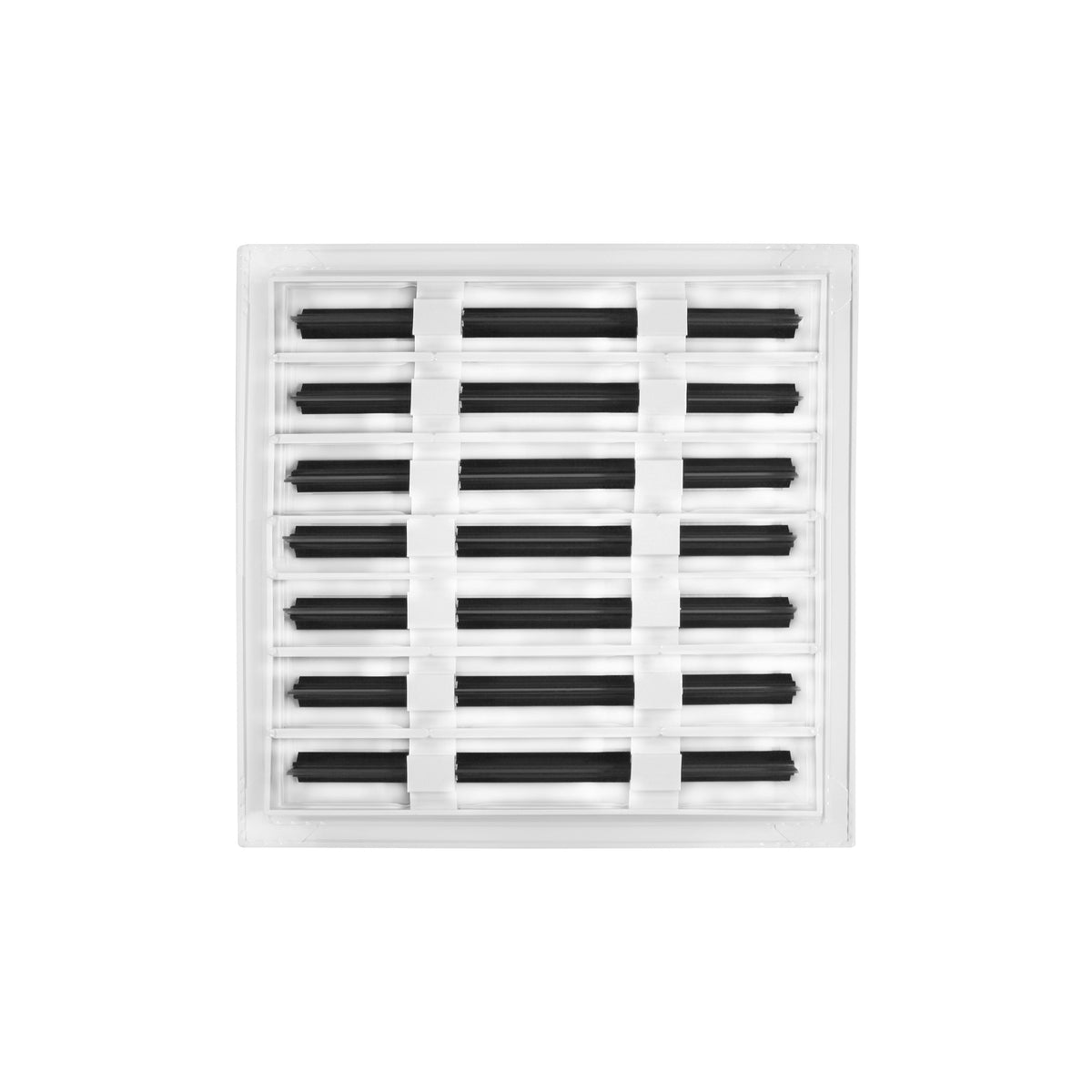 BUILDMART - 14x14 Modern AC Vent Cover - Decorative White Aluminum Air