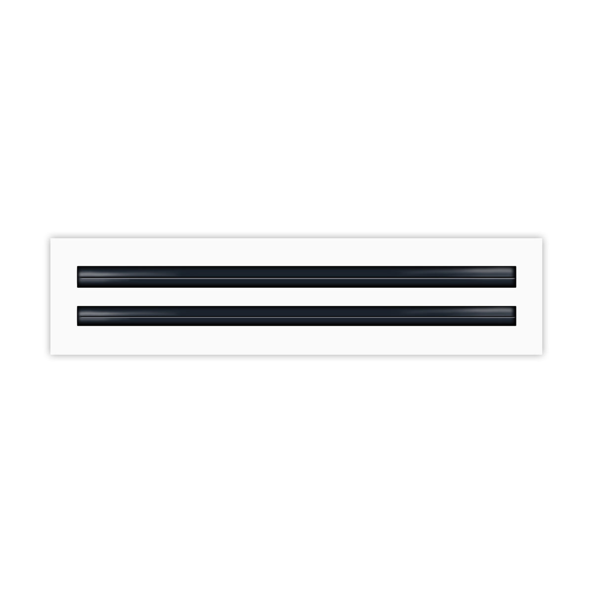 BUILDMART - 18" Linear Slot Diffuser - 2 Slot - Double Slot - White De