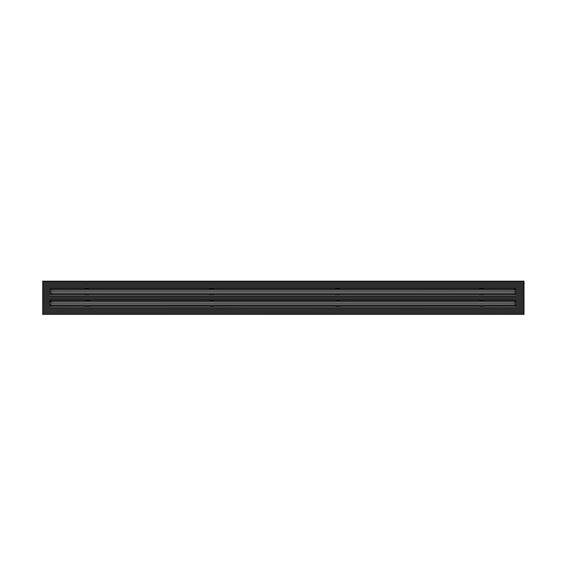 BUILDMART - 60" Linear Slot Diffuser - 2 Slot - Double Slot - Black De